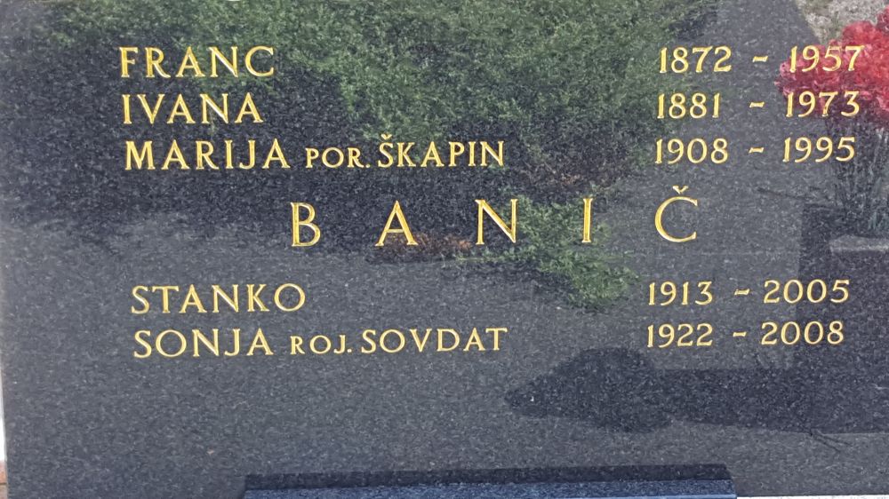 Stanko Banič | Slovenski grobovi