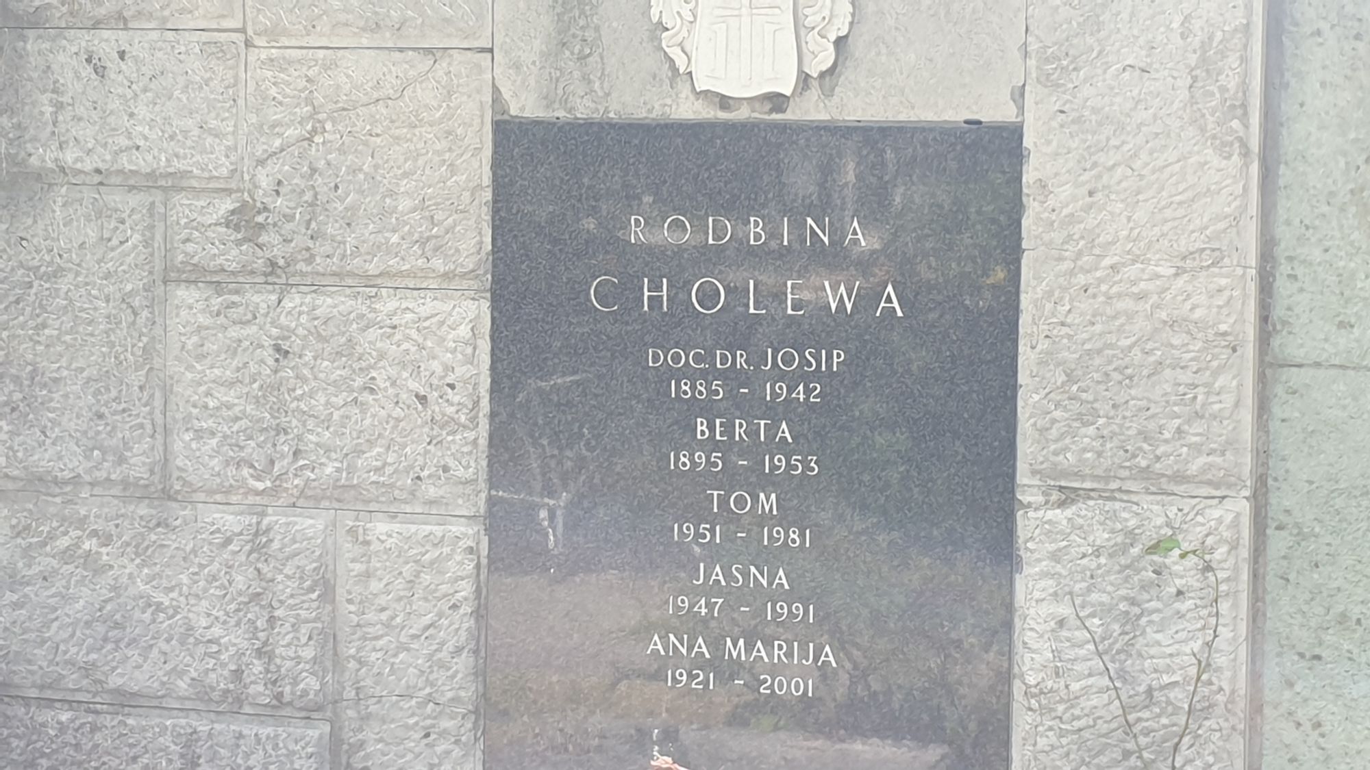 Josip Cholewa | Slovenski grobovi